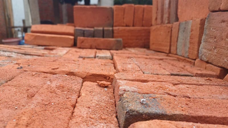 RED BRICK INDONESIAN for HOUSE BUILDING Stock Photo - Image of ...