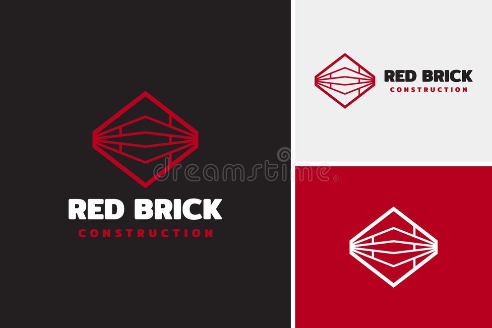 Red Brick Logo Vector, Handyman Logo, Construction Logo Design Stock ...
