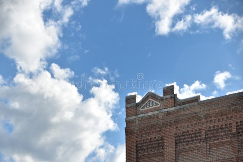 Red Brick Older Red Brick Downtown Building Stock Image - Image of view ...