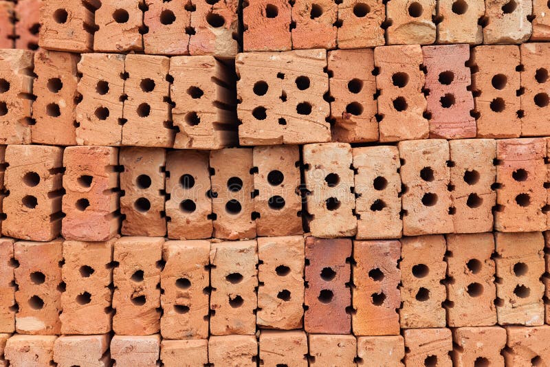 Red Brick Overlap.Red Brick Used in the Construction of the Wall Stock ...