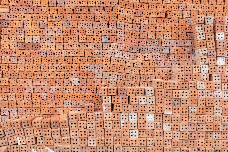 Red Brick Overlap.Red Brick Used in the Construction of the Wall Stock ...