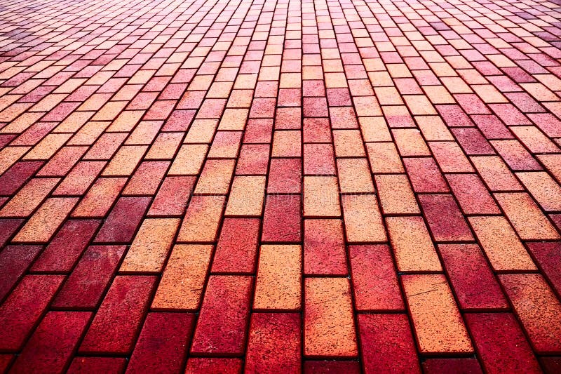 Red Brick Pattern in Perspective View Large Empty Space for Text Stock ...