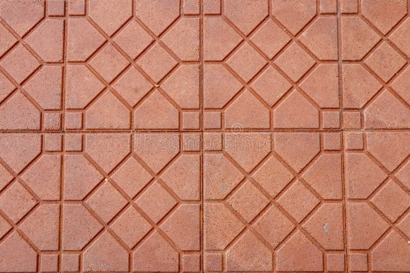 Red Brick Pavement Texture. Abstract Background for Design with Copy ...