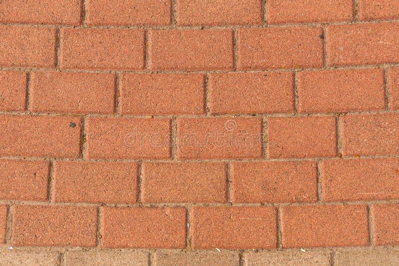 Red Brick Pavement Texture with a Regular, Rectangular Pattern. Stock ...