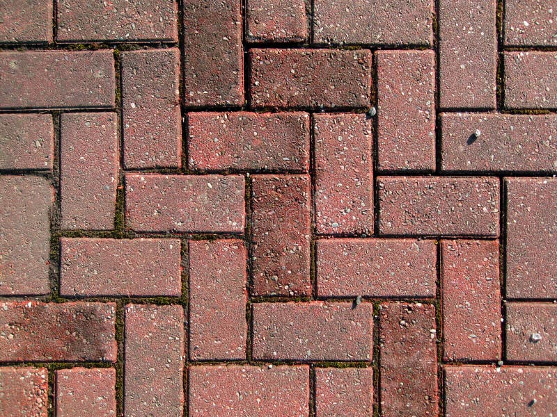 Red brick paving stock image. Image of aligned, light - 4232261
