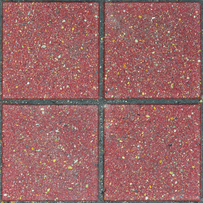 Red Brick Paving Stones on a Sidewalk Stock Image - Image of exterior ...
