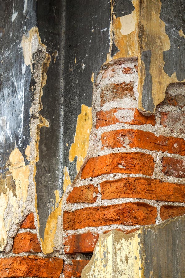 Red brick pillar stock image. Image of tall, stone, column - 215389819