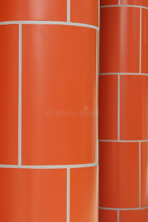 Red Brick Pillars stock image. Image of align, symmetry - 24769297