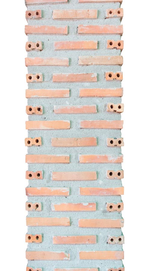 Red Brick Pillars stock image. Image of cement, wall - 24769297