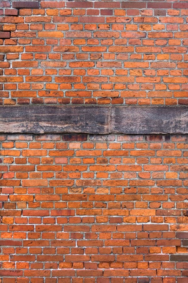 Red brick reinforced wall stock image. Image of brick - 3821161