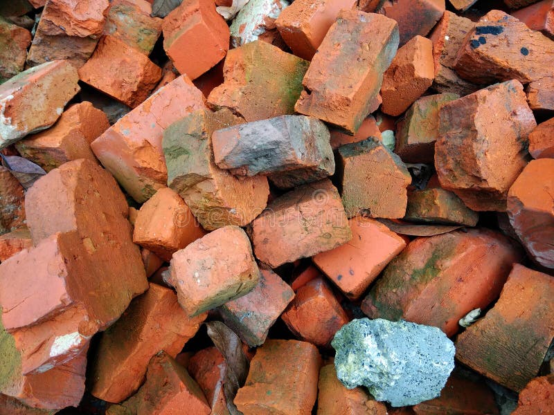 Brick Rubble stock image. Image of supplies, used, building - 3241577