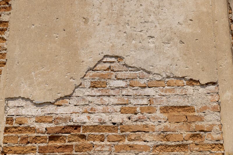 Damaged Red Bricks from the Wall of an Ancient Building Stock Image ...