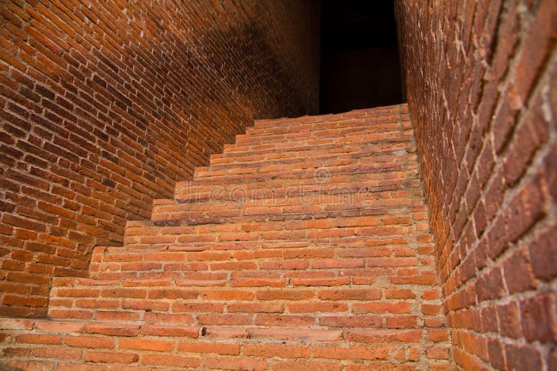 Red brick stairs stock image. Image of rock, design, culture - 38299805