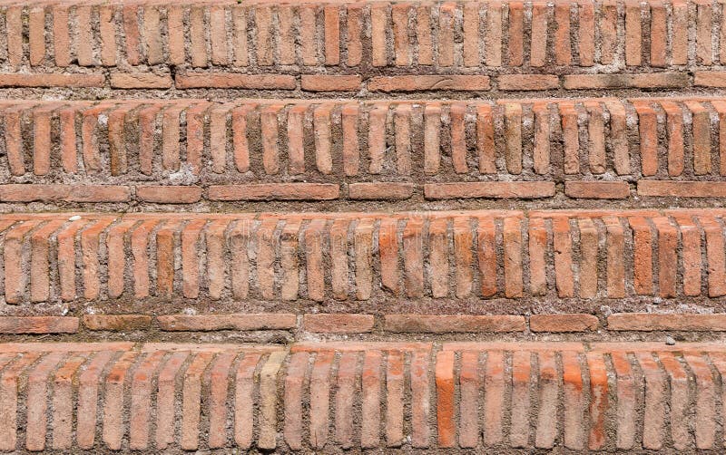 Red brick steps background stock image. Image of construction - 119247737