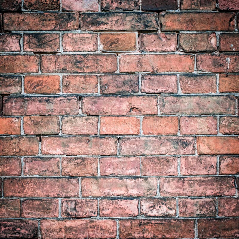 Red Brick Stone Wall Background - Brickwork Stock Image - Image of ...