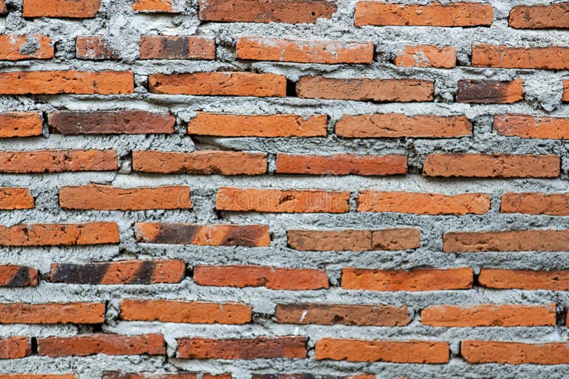 Clay Brick Pattern Taken from the Front Stock Image - Image of dirty ...
