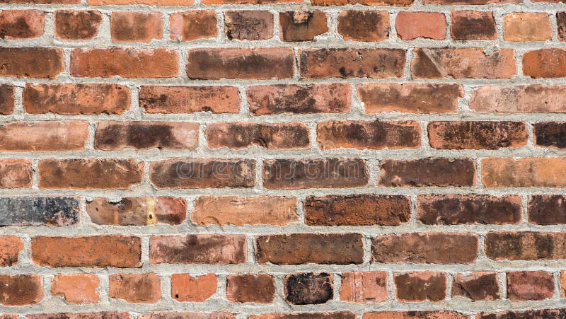 Red Brick Texture, Wall of a Typical Brick Building in Usa Stock Photo ...