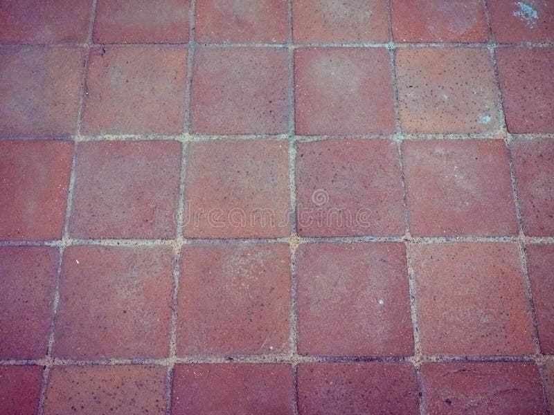 Red Brick Floor Tiles Background Stock Image - Image of textured, blank ...