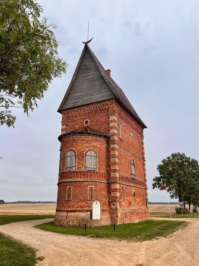 Labunava Manor Tower, Kedainiai District, Lithuania Stock Image - Image ...