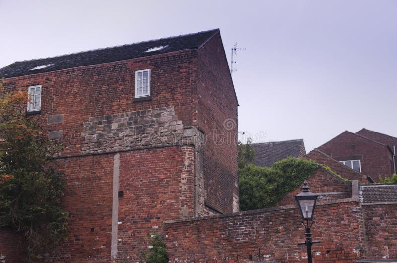 Red Brick Town House,England, Europe. Stock Image - Image of facade ...