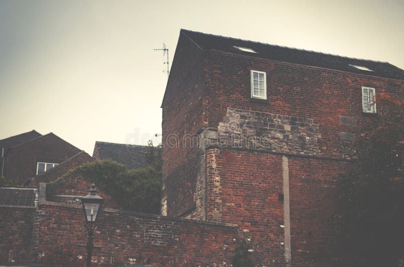 Red Brick Town House,England, Europe Stock Photo - Image of ...