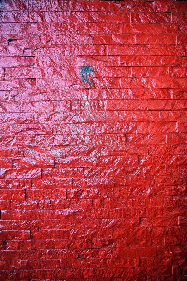 Red brick wall stock photo. Image of glossy, painted, texture - 6199560