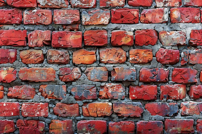 Red Brick Wall Background, Red Bricks Texture for Design or Backdrop ...