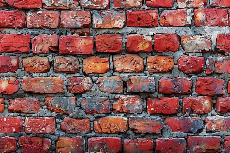 Red Brick Wall Background, Red Bricks Texture for Design or Backdrop ...