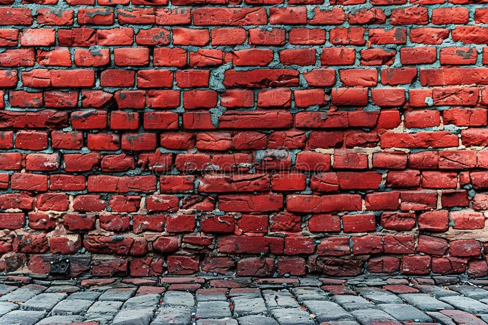 Red Brick Wall Background, Red Bricks Texture for Design or Backdrop ...