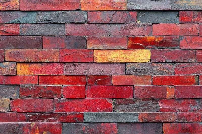 Red Brick Wall Background, Grungy Texture, Red Bricks Wallpaper Stock ...