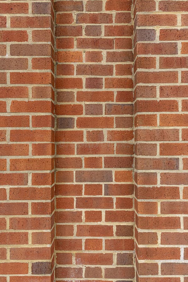 Red Brick Wall Background Outside of the Building, London, UK. Stock ...