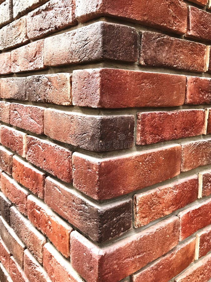 Red Brick Wall, Brick Texture Background,corner Wall Stock Photo ...
