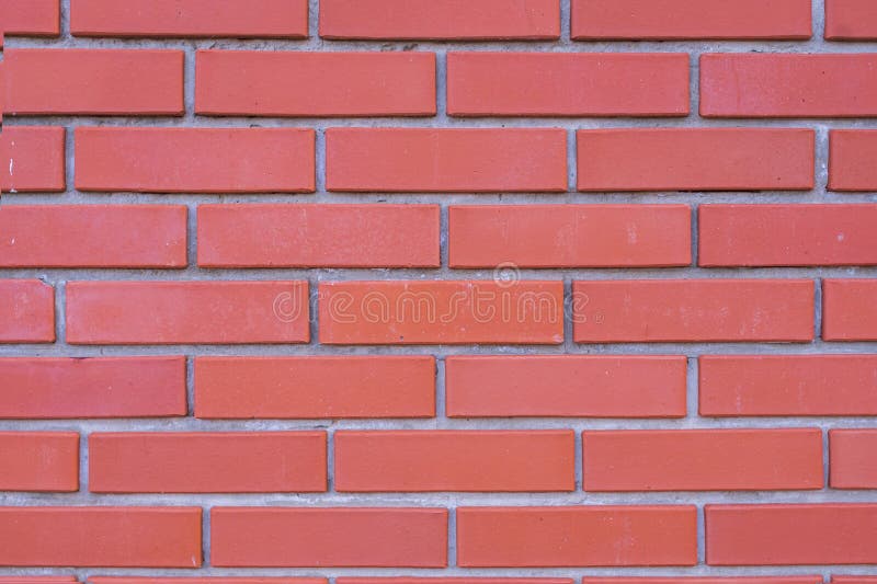 Red Brick Wall Background. Facing Brick Texture Stock Image - Image of surface, variation: 367644791