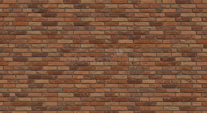 Red Brick Wall with a Consistent, Horizontal Pattern. Bricks Vary ...