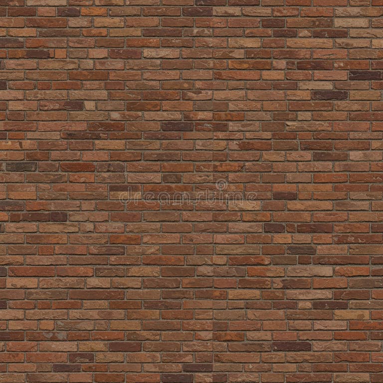 Red Brick Wall with a Consistent Pattern of Rectangular Bricks. the ...