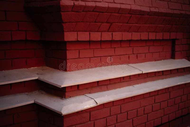 Red brick wall corner stock photo. Image of architecture - 124421462