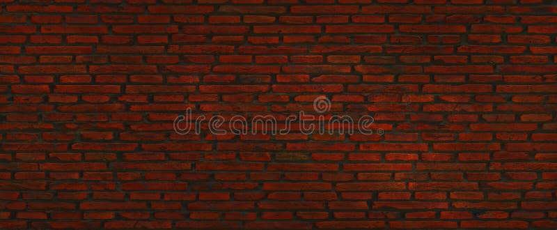 Red Brick Wall with Dim Light for Background Stock Photo - Image of ...