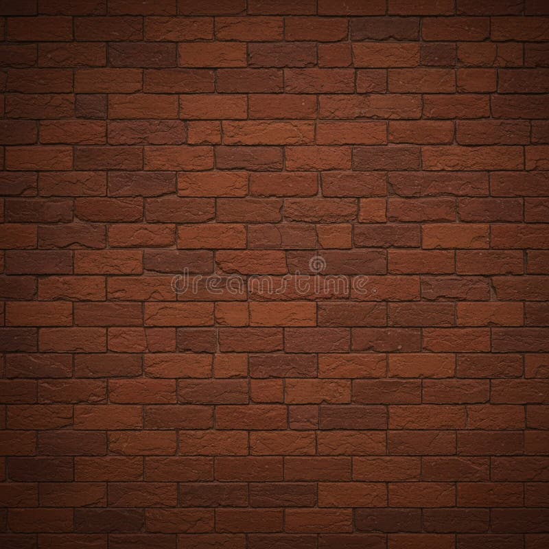 Red Brick Wall Features Evenly Stacked Horizontal Rows Stock ...