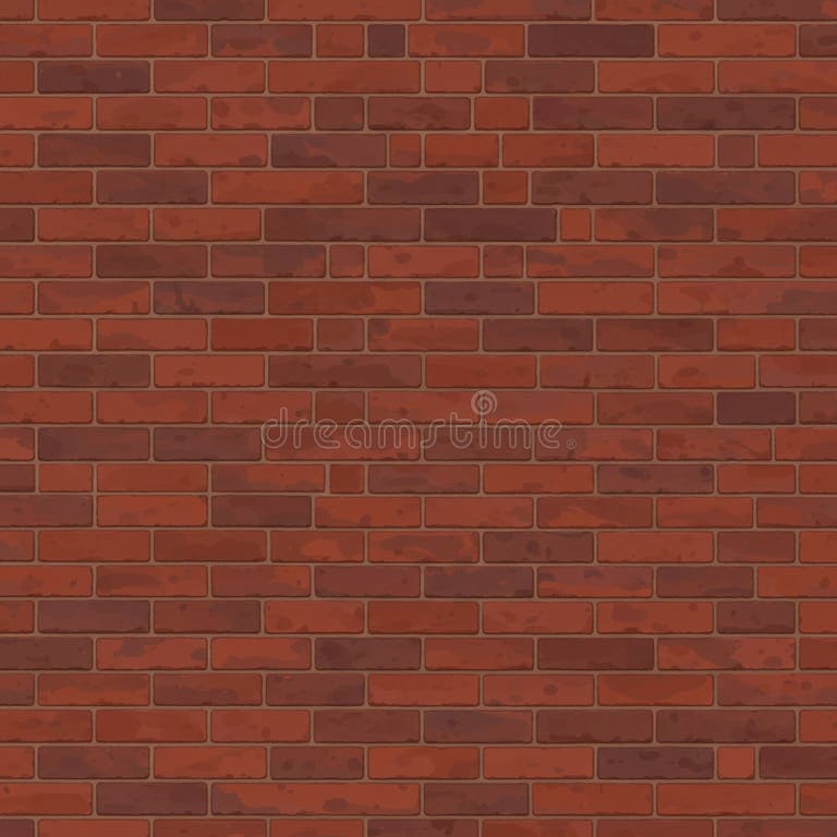 Red Brick Wall Featuring a Classic Running Bond Pattern. the Bricks ...