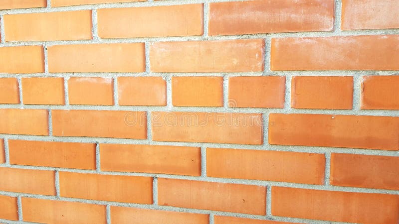 Red Brick Wall, Front View, Closeup View Stock Image - Image of ...