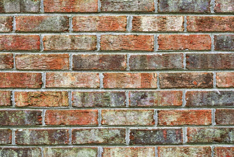 A Red Brick Wall on a House. Stock Image - Image of orange, outdoors ...
