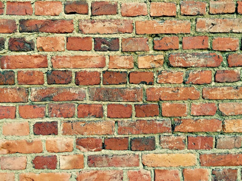 Red brick wall stock image. Image of shabby, partern - 54737173