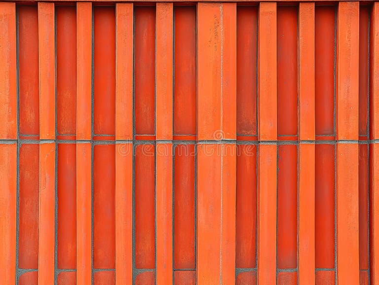 Red Brick Wall with a Pattern of Red Bricks Stock Image - Image of ...