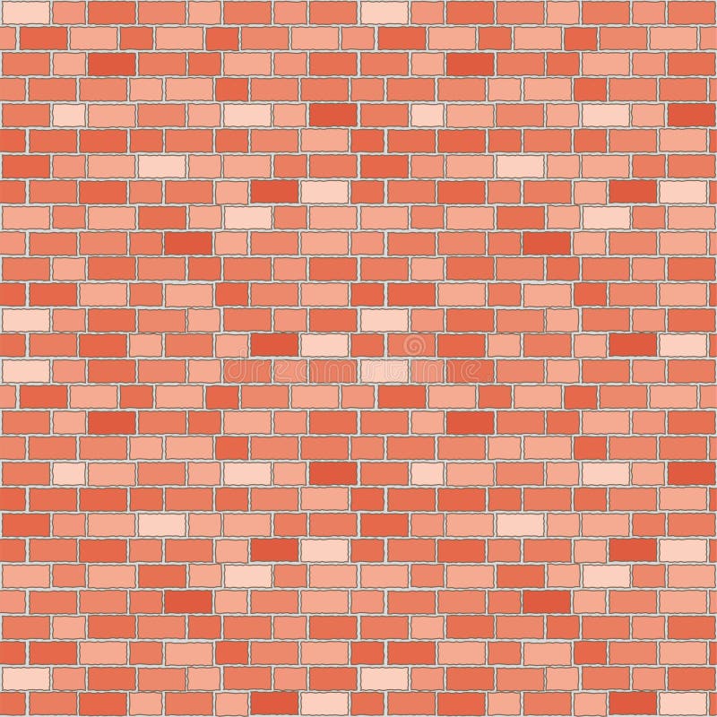 Red Brick Wall Seamless Pattern Stock Vector - Illustration of seamless ...