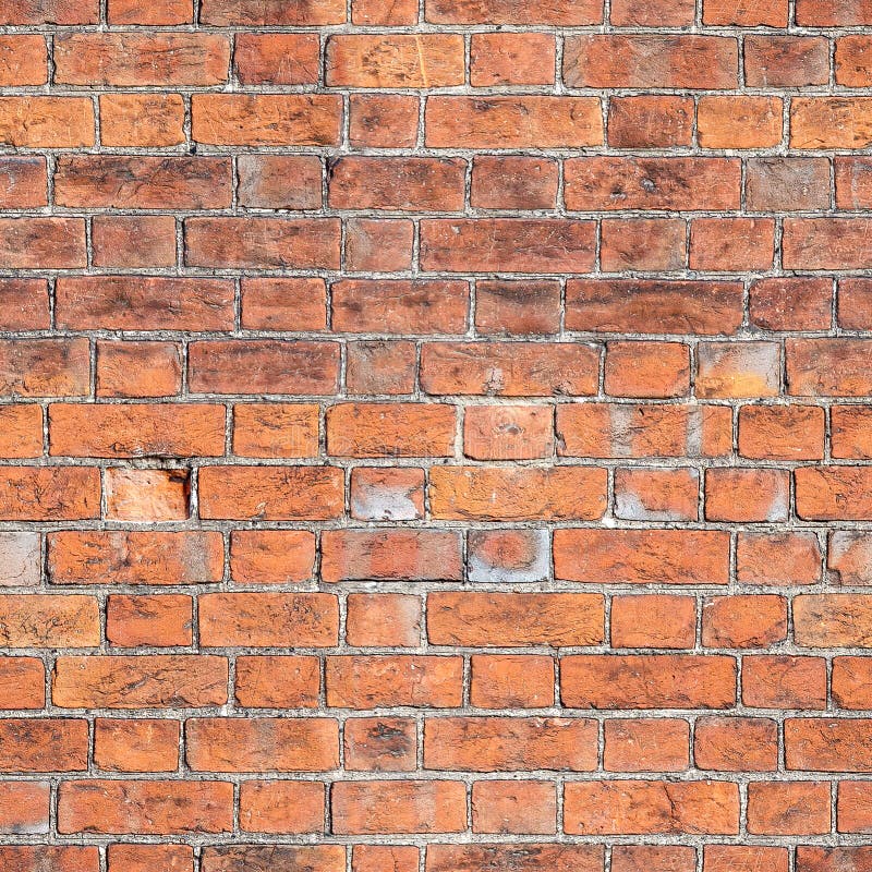 Red Brick Wall Seamless Texture Stock Image - Image of reference, block ...