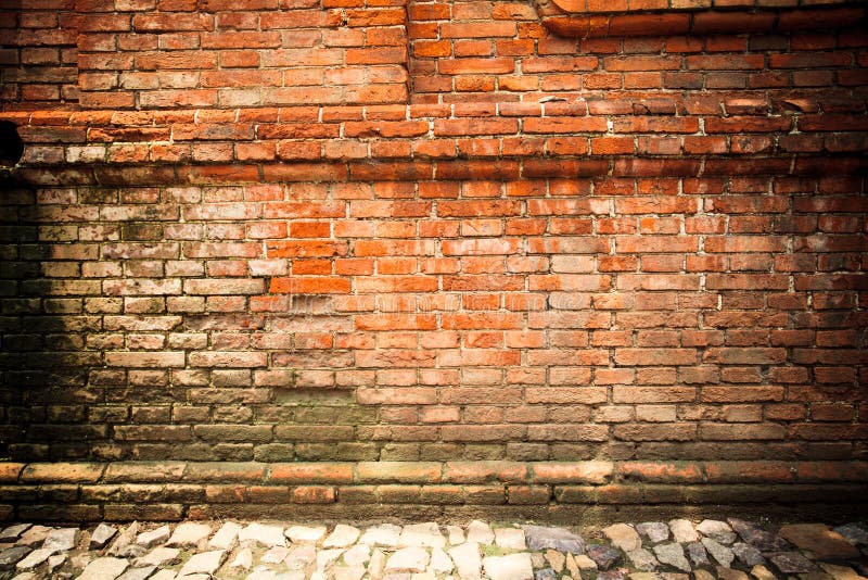 Red brick wall stock photo. Image of exterior, brown - 36485136
