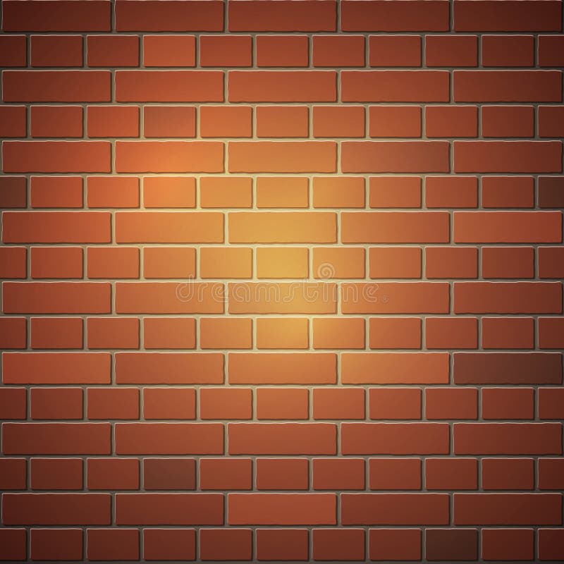 The Red Brick Wall Square Format Background Template Stock Vector ...