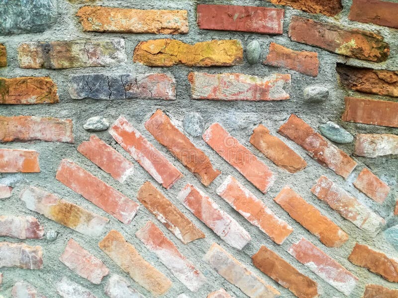 Red Brick Wall Texture, Abstract Brickwork. Brick Wall of an Old ...