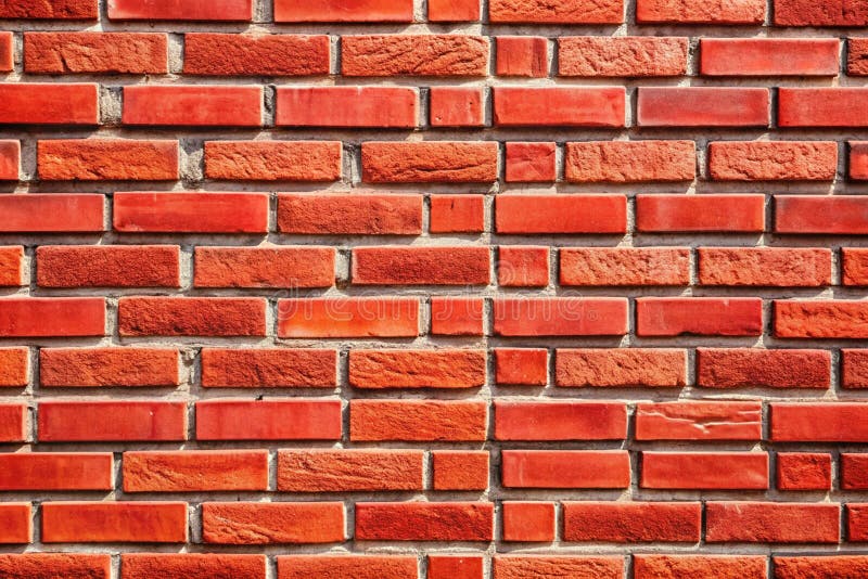 Red Brick Wall Texture â€ Close-up of Regular Brick Surface Stock ...