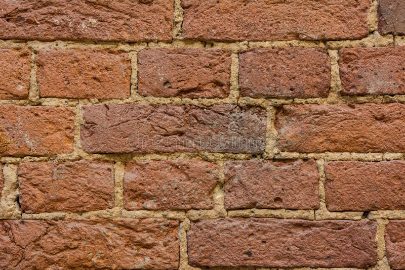 The Texture of the Old Masonry of Red Brick Stock Image - Image of ...
